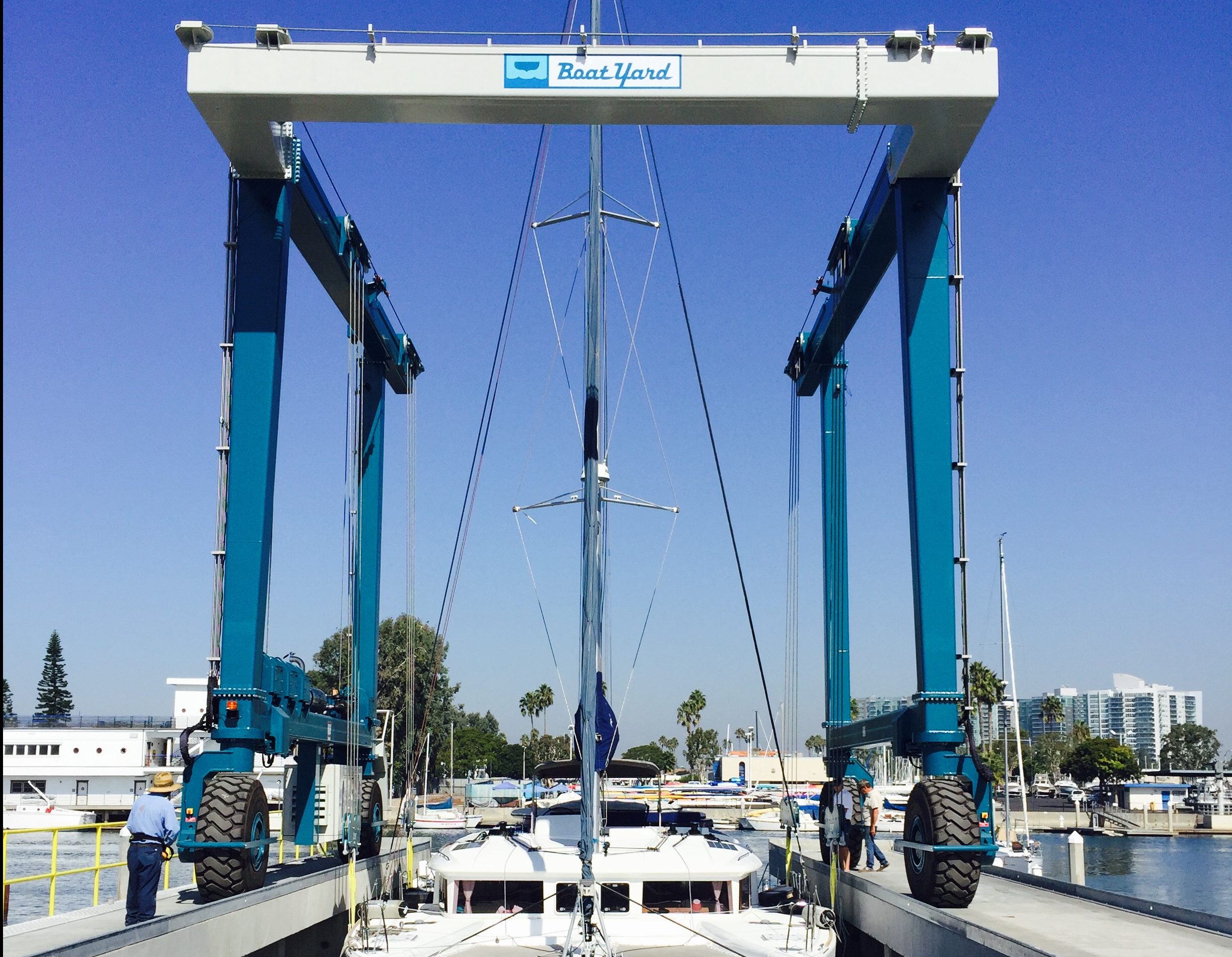 Marine Travelift delivers 100-metric-ton hoist to The Boat Yard | The Log